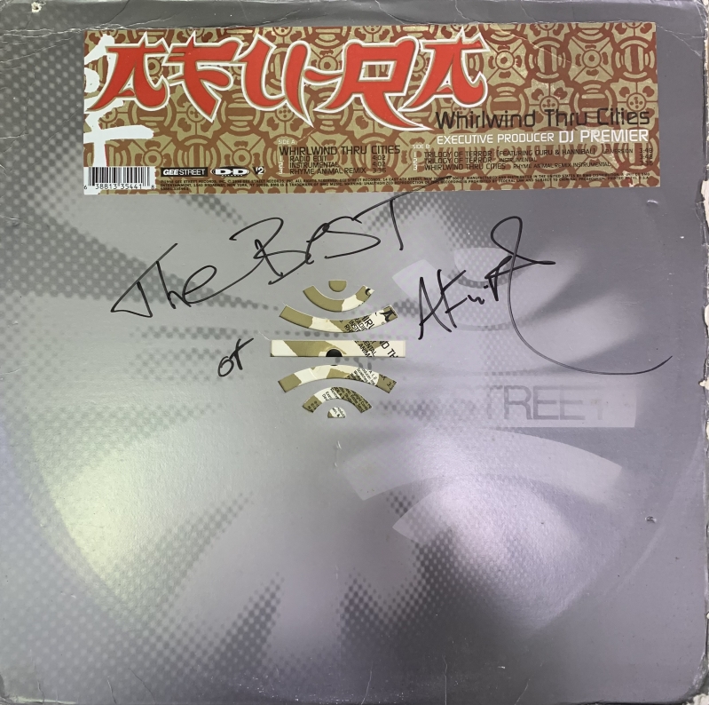 LP Afu-Ra - Whirlwind Thru Cities VINYL SINGLE AUTOGRAFADO - Gringos Records